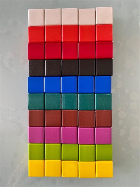 Colourful Counting Cubes Hobbies And Toys Toys And Games On Carousell