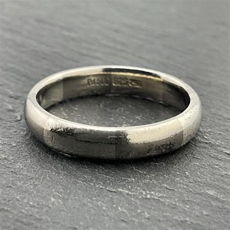 Vintage Sterling Silver Spacer Stacker Band Ring Uk Size P1 2 Us Size