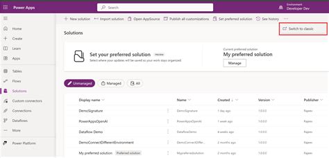 Power Platform Maker Portal Disable ‘switch To Classic Option
