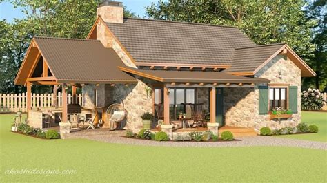 Possibly The Perfect Rustic Stone Cabin Cottage Small House Design