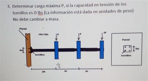 solved determine maximum load p if the tension