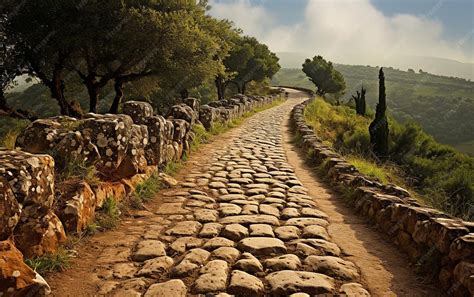 Premium Ai Image Exploring The Historic Roman Road And Its Ancient Stones