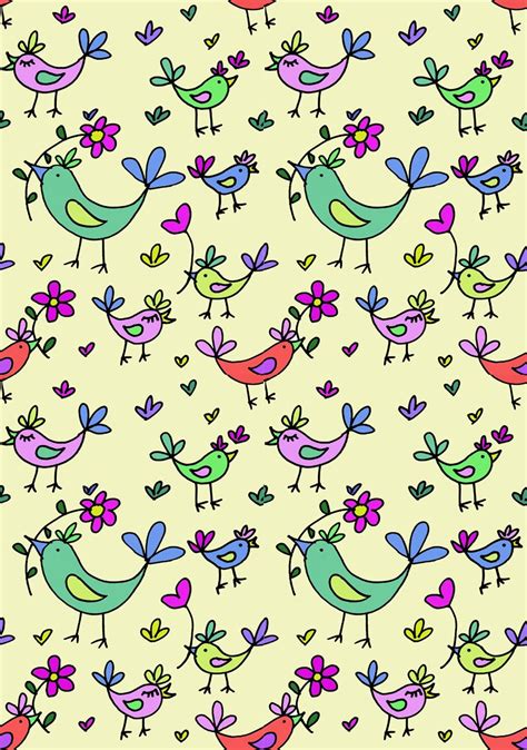 Folk Art Papercuts By Suzy Taylor Repeat Pattern