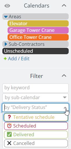 Guide Schedule Material And Equipment Deliveries For Construction Sites