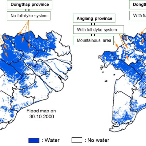 Maximum Flood Extend In 2000 And 2011 In Mekong Delta Duong Et Al Download Scientific Diagram