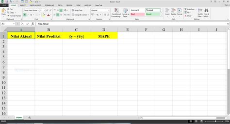Cara Menghitung Mean Absolute Percentage Error Mape Dengan Excel Aindhae My Id