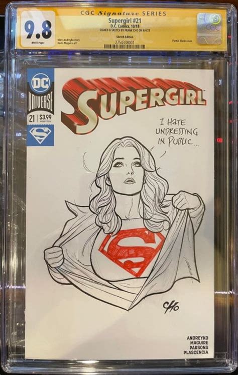Supergirl Frank Cho In Austin Chiangs Commissions Comic Art Gallery