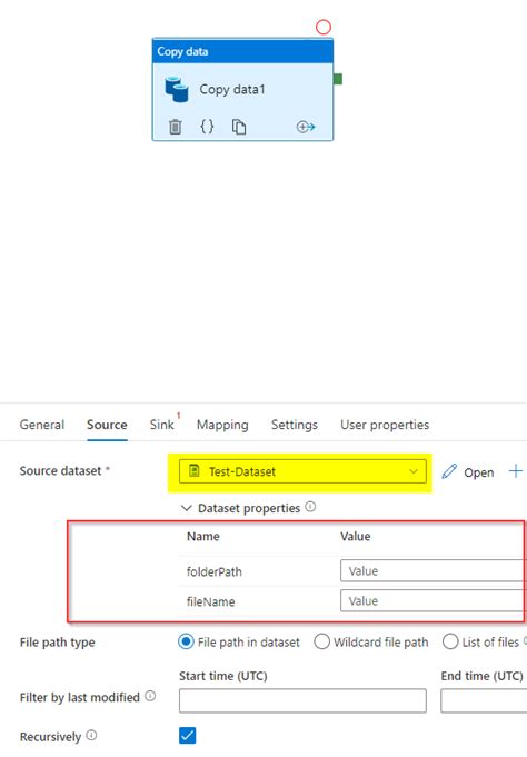Set Parameters On A Synapse Analytics Dataset Using The Azure Sdk