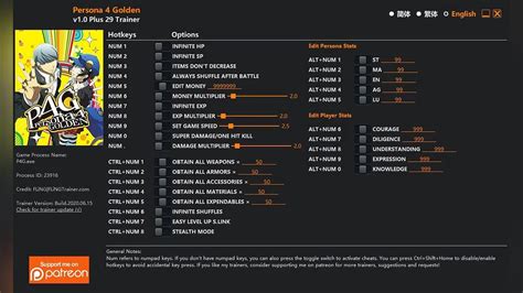 Persona 4 Golden — Cheat Engine Table Upd 13022024 Tables Cheats