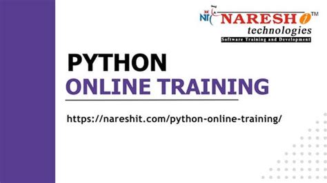 Python Introduction Naresh I Technologies Pptx