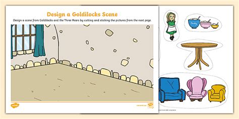 Design A Goldilocks Scene Cutting Skills Activity Twinkl