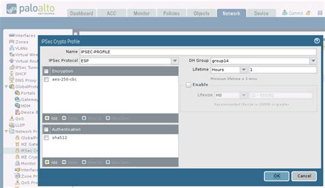 IPSec S2S VPN Palo Alto Cisco RSNET PL