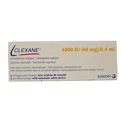 Clexane 40 Mg Injection At ₹ 300vial Allopathic Injection In