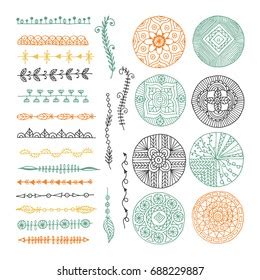 Set Creative Boho Style Frames Mady Stock Vector Royalty Free 533850445 Shutterstock