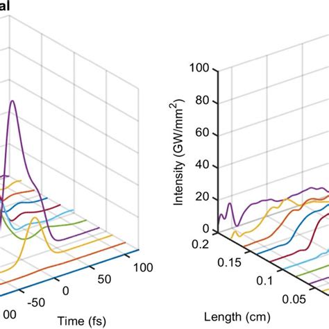 Variation Of Temporal Profiles Of Signal And Pump Pulse Propagation In