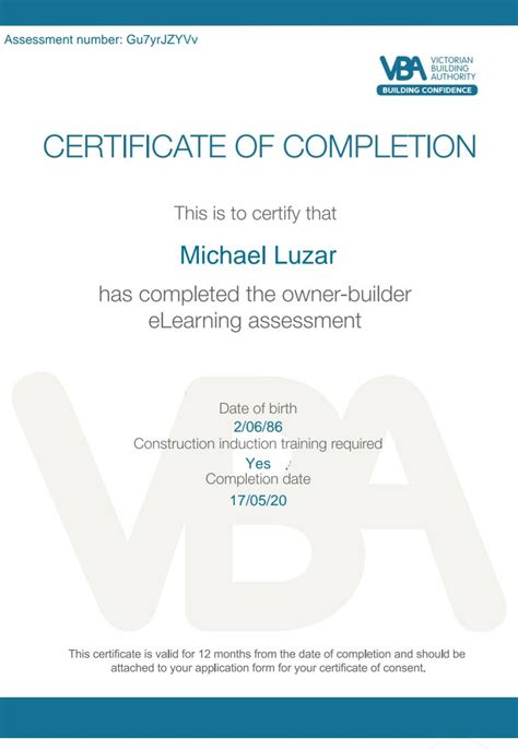 Ownerbuilder Vba Assessment Michael Luzar