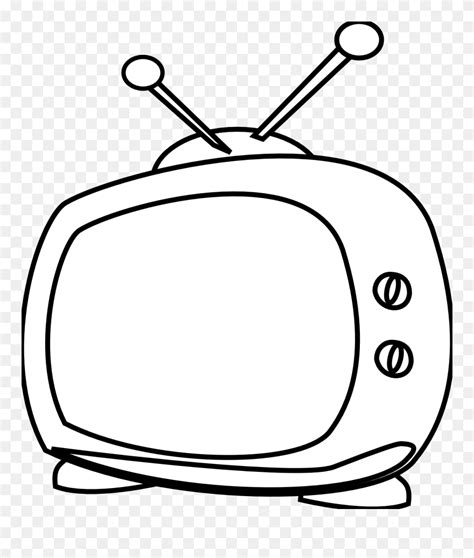 Watching Tv Clipart Black And White Free Clipart Tv Cartoon Black And