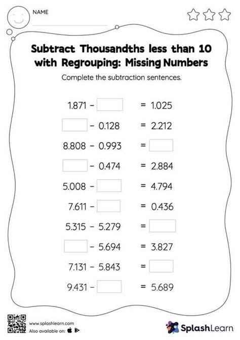 Subtract Decimals Worksheets For 5th Graders Online Splashlearn Page 5