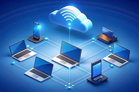 3d Wireless Connection And Sharing Network On Internet Cloud Hotspot