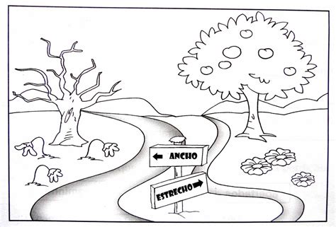 Actividades Unidad I Los Dos Caminos ~ Escuelita Biblica Infantil