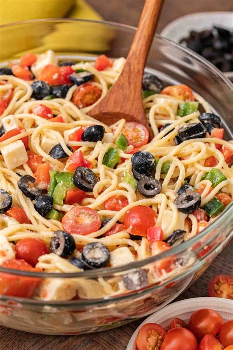 Homemade Spaghetti Salad Recipe Dinner Then Dessert