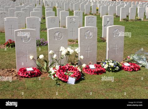 Graves Of Pvt Christopher Elphick And Capt John Pritchard H A C Cemetery Ecoust St Mein France