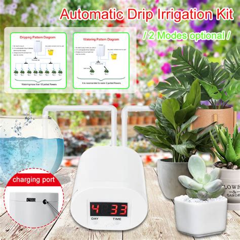 Dripping Sprinkling Mode Diy Automatic Drip Irrigation Kit Timer