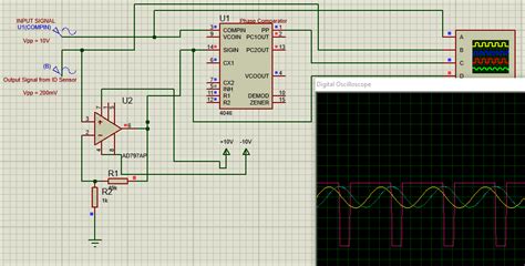 Designing A Phase Differentiator Circuit But The Phase Diff Output Pink Continuously Offsets