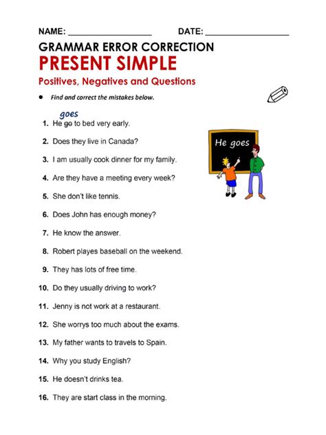 Error Correction English 5 Pdf