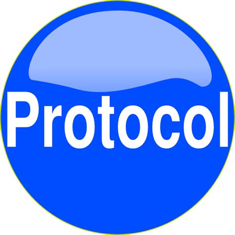 Blue Button Protocol Clip Art At Vector Clip Art Online