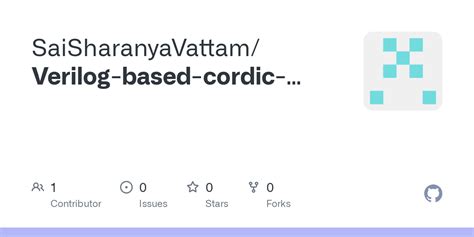 Github Saisharanyavattamverilog Based Cordic Algorithm