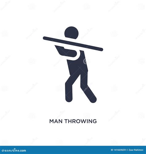 Man Throwing A Javelin Silhouette Vector Illustration CartoonDealer Com