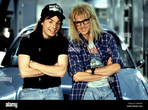 Mike Myers And Dana Carvey Film Waynes World 2 1991 Characters Wayne
