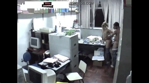 Câmera De Segurança Filma Loira Gostosa Fodendo Com Colega Em