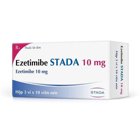 Thuốc Hạ Mỡ Máu Ezetimibe Stada 10mg Hộp 3 Vỉ X 10 Viên Nén