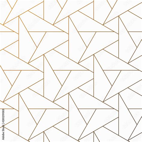 Pattern With Thin Lines Repeating With Poligons And Geometric Shapes And Stylish Fractal Texture