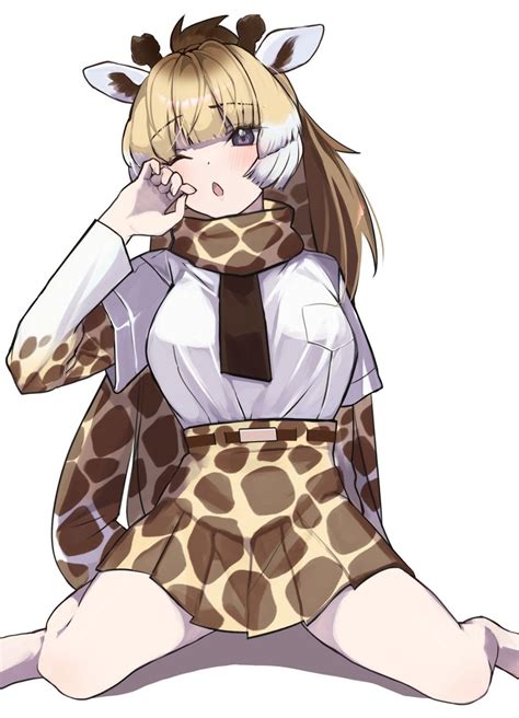 Reticulated Giraffe Kemono Friends Drawn By A N Danbooru