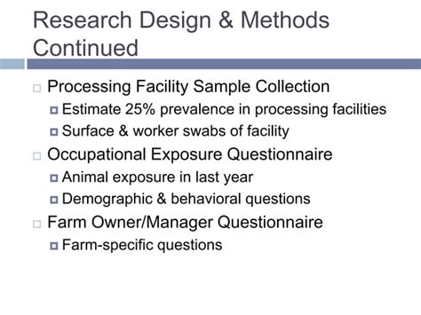 Antibiotic Resistant Staphylococcus Aureus Investigation Of A Poultry Reservoir Ppt