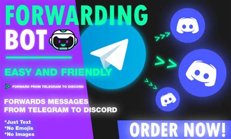 provide a message forwarding bot from telegram to discord by felixsuero