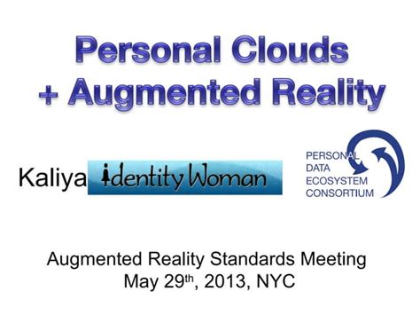 Personal Clouds Augmented Reality Ppt