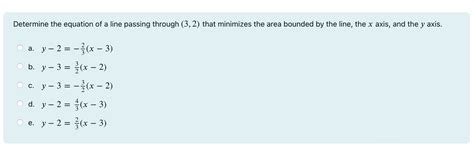Solved Determine The Equation Of A Line Passing Through
