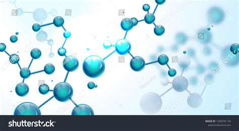 추상적인 분자는 구면 입자를 가지고 있습니다벡터 스톡 벡터로열티 프리 1350741128 Shutterstock