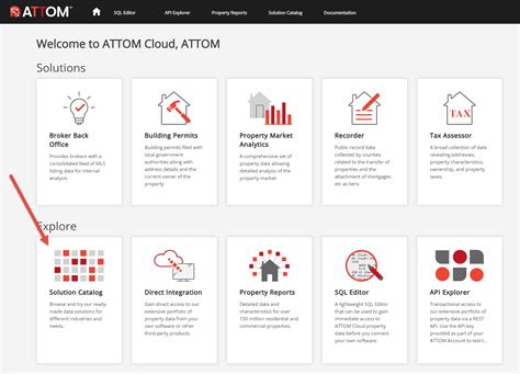 Solution Catalog Attom Cloud Help