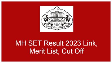 Mh Set Result 2023 Link Merit List Cut Off