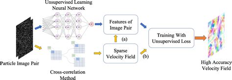 Unsupervised Learning On Particle Image Velocimetry With Embedded Cross
