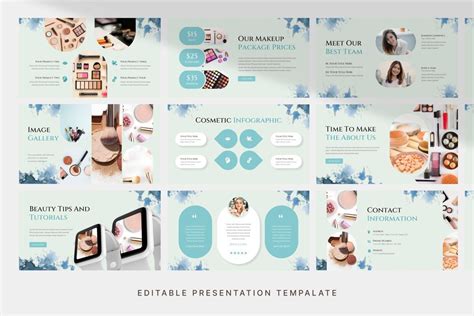 Watercolored Cosmetics Brand Powerpoint Template Presentation Template 136759