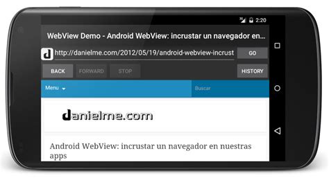 android webview cómo incrustar un navegador en nuestras apps