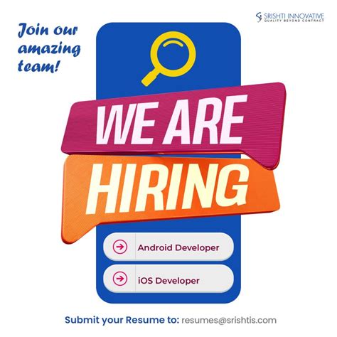 Vishnu Prasad M V On Linkedin Srishtiinnovative Hiringnow Androiddeveloper Iosdeveloper