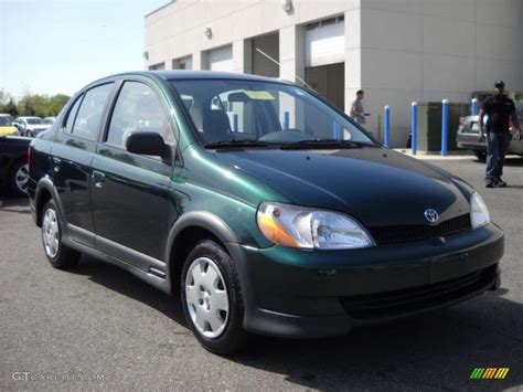 2000 Electric Green Metallic Toyota Echo Sedan 28723415 Photo 2