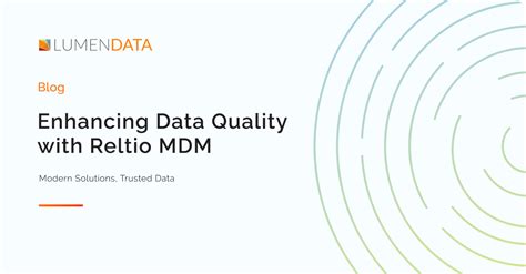 enhancing data quality with reltio mdm
